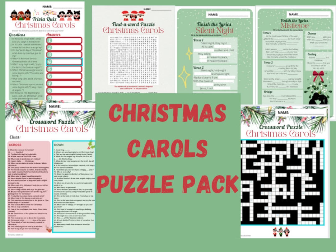 Christmas Carol Puzzles