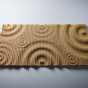 Parametric Wall Art Decor | Water Drop Ripples Wood Wall Panel | CNC ...