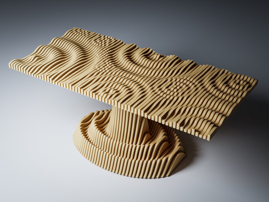 Parametric Table Design | Parametric Furniture CNC Cutting Files | CNC Woodworking | PF3 - Etsy ...