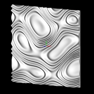 3d Wall Panel, STL Model for CNC Router, Wavy Pattern for Relief ...