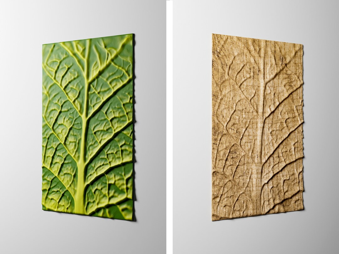 CNC Stl File for Wood Relief Carving, 3D Wall Art Leaf Texture. NP1 - Etsy