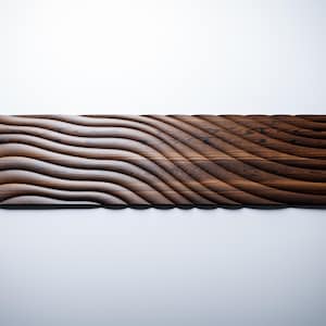 3D Wave Wall Panel CNC Carving Design STL File: Wavy Furniture Art ...