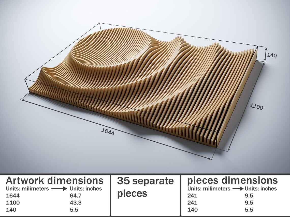 3D Print Files: Water Ripple Relief Wall Art STL (digital Download) - Etsy