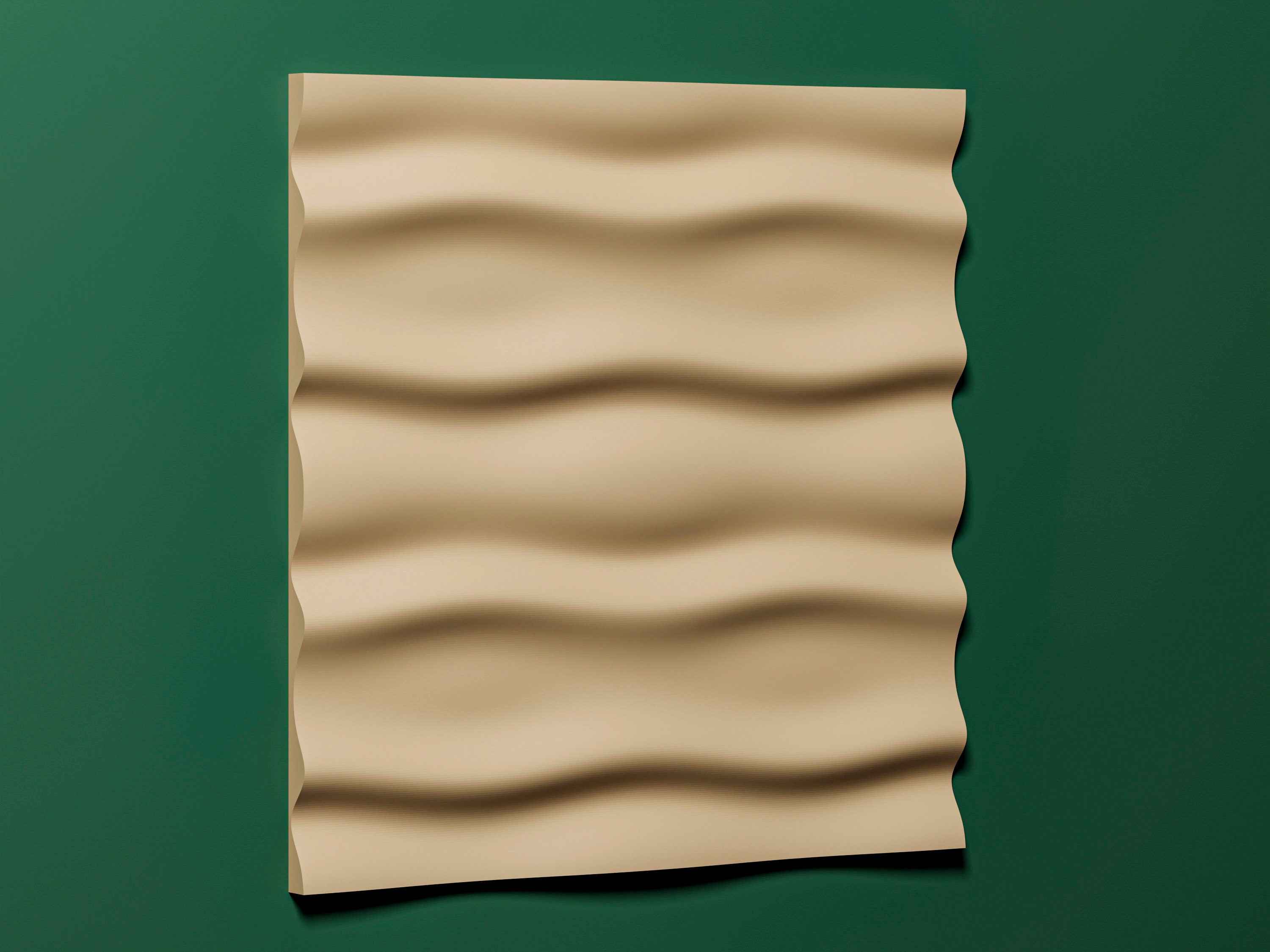 Wavy Decorative Wall Panel: 3D Print/cnc Carving STL File • TP10 - Etsy
