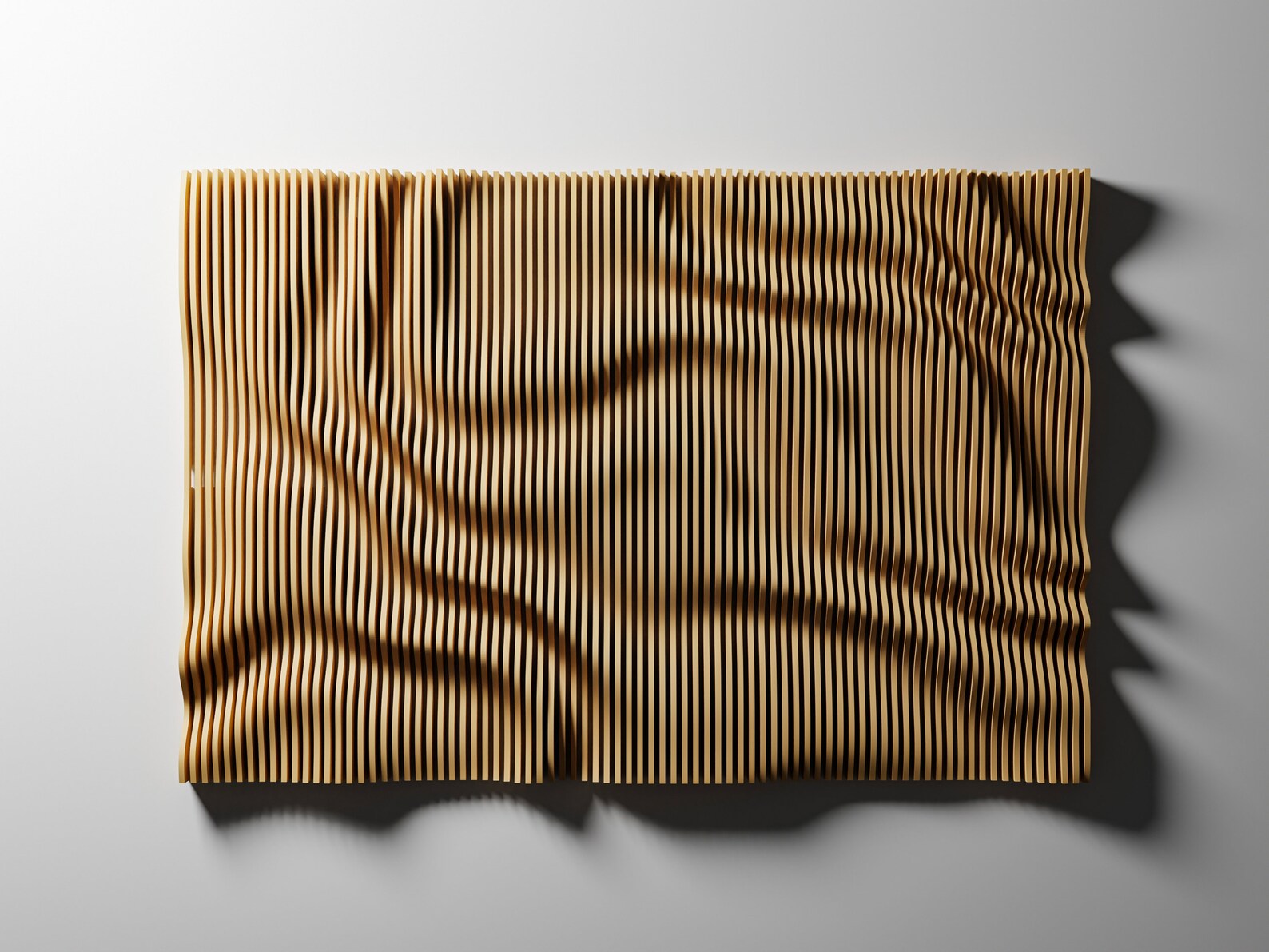 Parametric Wooden Wall Decor Wavy Pattern CNC Files for - Etsy