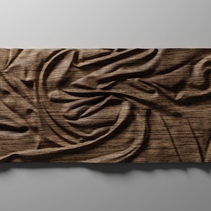 CNC Router Files, Drape Wall Art Panel, 3D STL for Wood Relief Carving ...