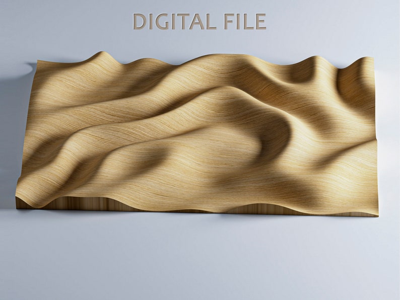 3d STL Panel Wavy Model for CNC Carving or 3D Print Vcarve - Etsy Canada