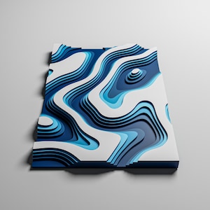 Abstract Wall Art CNC Router Files 3d Wall Art Arctic Waters Laser ...