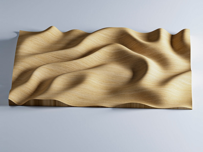 3d Stl Panel Wave Model for CNC Carving or 3D Print Vcarve | Etsy India