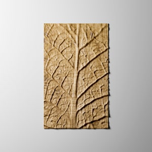 CNC Stl File for Wood Relief Carving, 3D Wall Art Leaf Texture. TP9 - Etsy