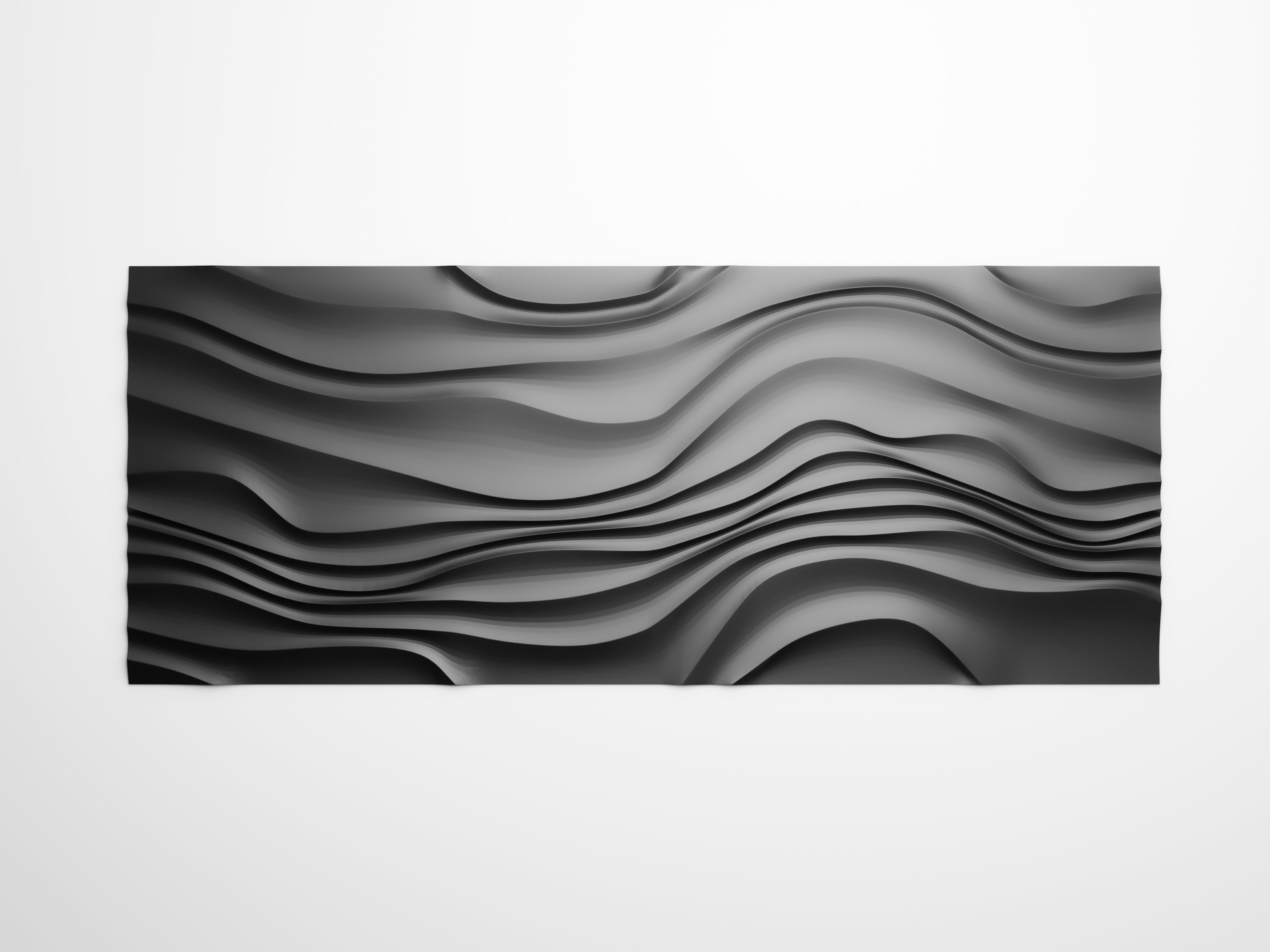 3d STL Panel Abstract Wavy Wall Decor Cnc File for Carving - Etsy