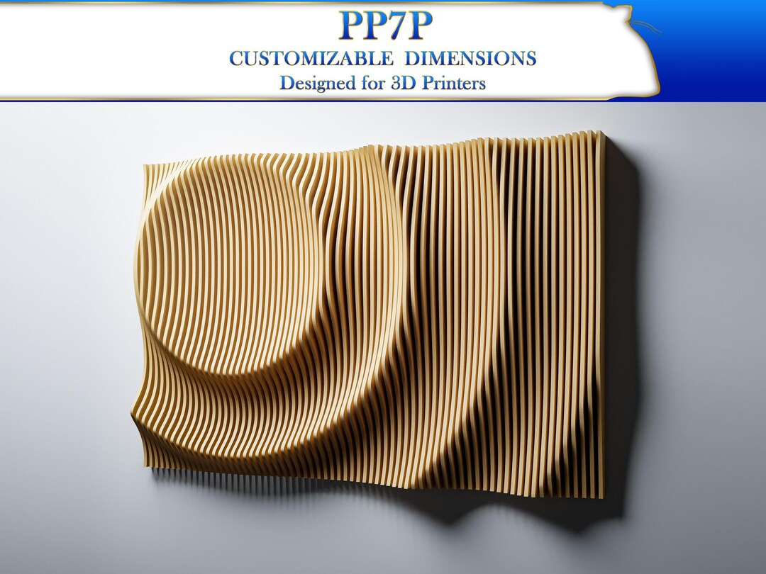 3D Print Files - Parametric Water Ripple Relief Wall Art | STL for ...