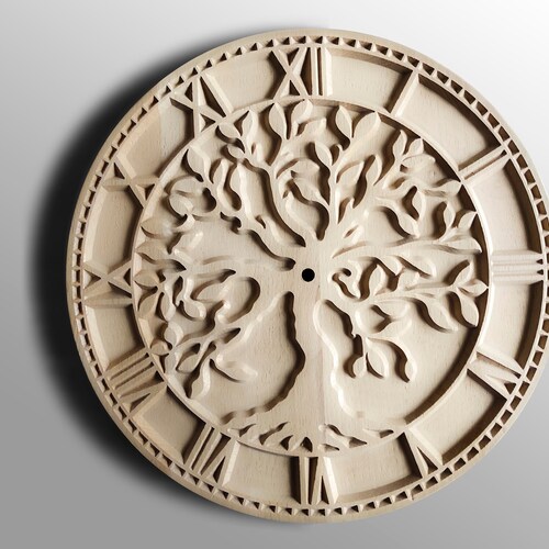 V-carved Clock 1 Files for CNC svg Dxf Eps Ai Pdf - Etsy