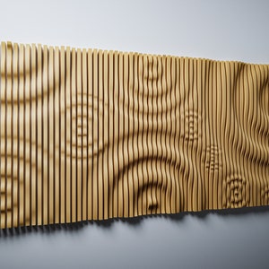 Water Ripple Wood Wall Panel: Parametric CNC Design (digital Download ...
