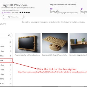 Parametric Design Wall Frame Custom CNC Cutting Files CNC Template PF2 ...