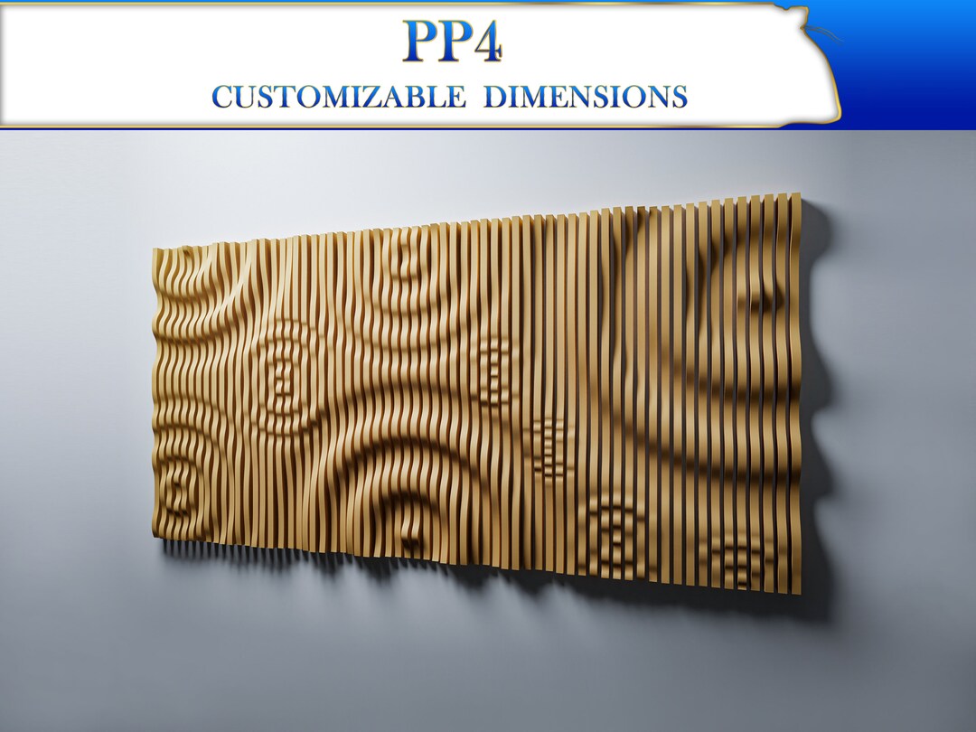 Parametric Wall Art Decor | Water Drop Ripples Wood Wall Panel | CNC ...