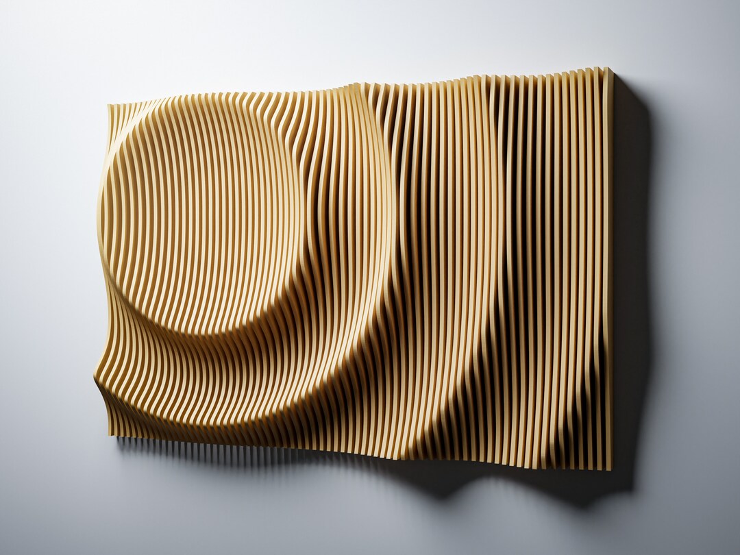 Parametric Wall Art Panel Cnc Files Water 3d Raindrop Ripple Pattern ...