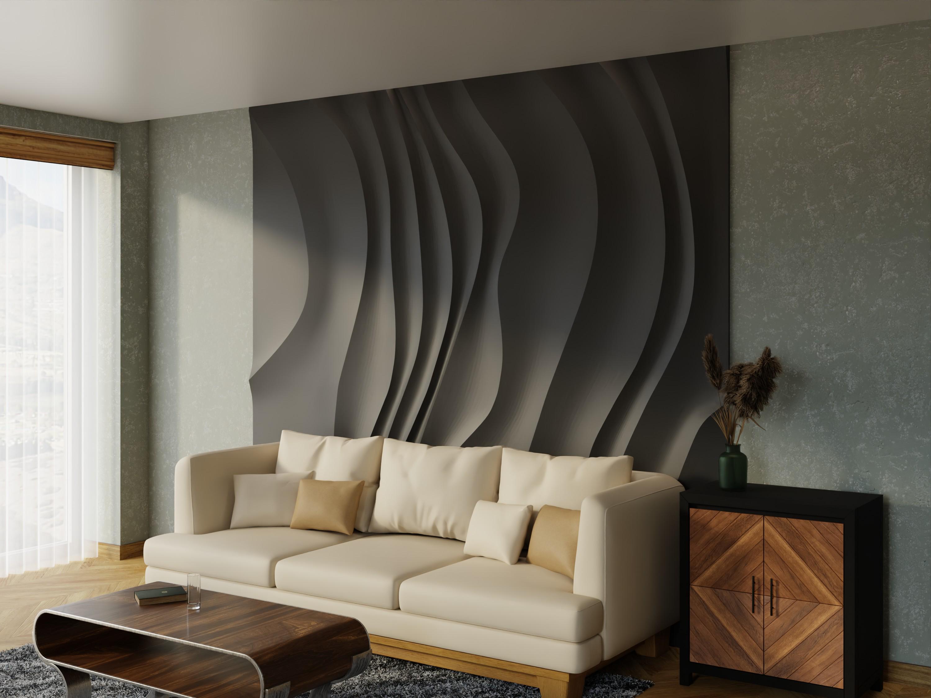 3D Wave Wall Panel STL • for CNC Routers & 3D Printing • Seamless ...