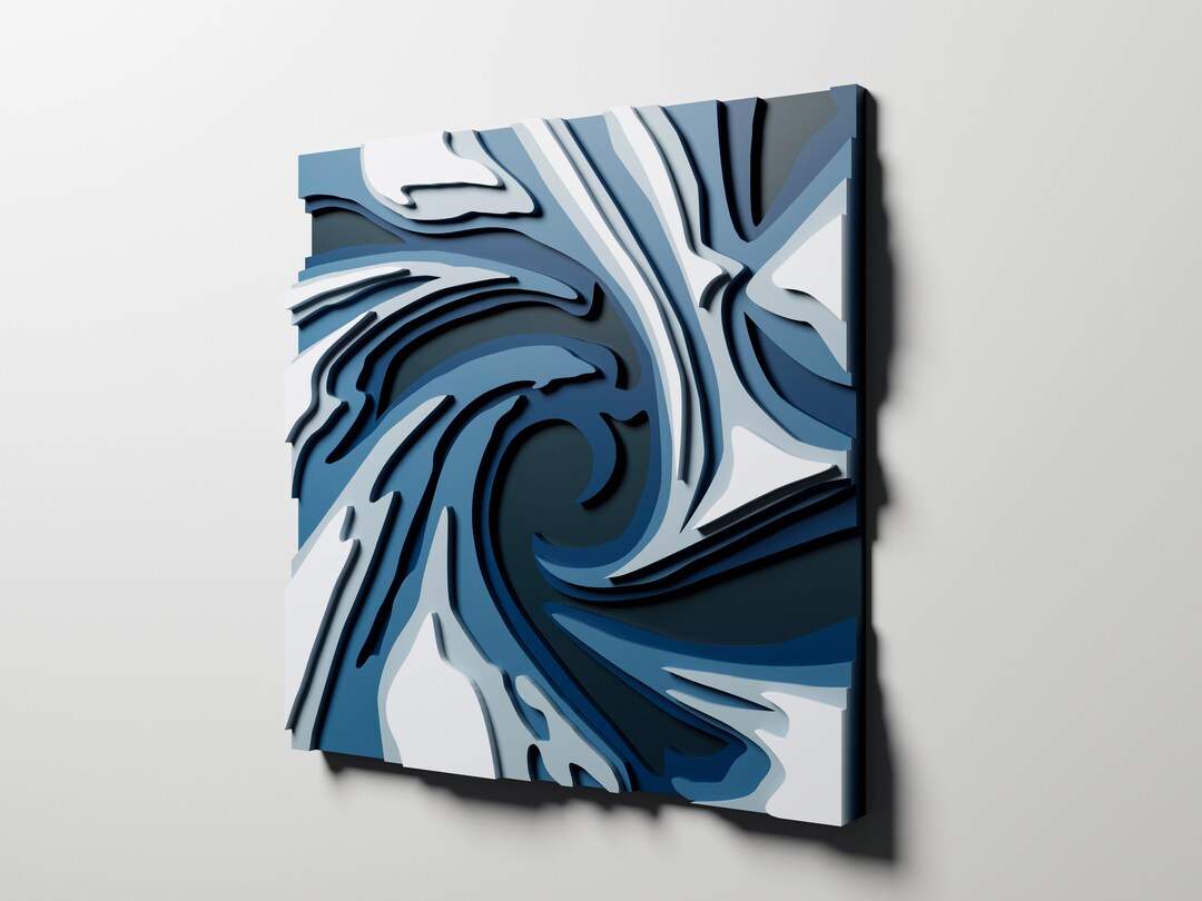 Abstract Wall Art | CNC Files for Wood Router, Laser Cutting, or 3D ...