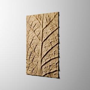 CNC Stl File for Wood Relief Carving, 3D Wall Art Leaf Texture. TP9 - Etsy