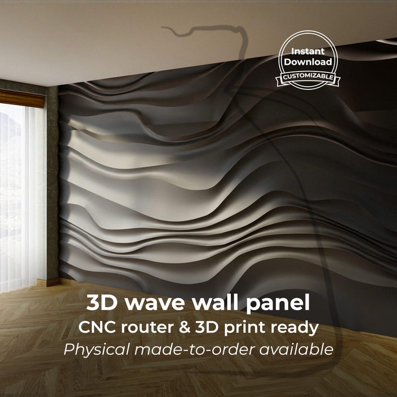 Wavy Stone Wall 3d Model - Etsy Canada