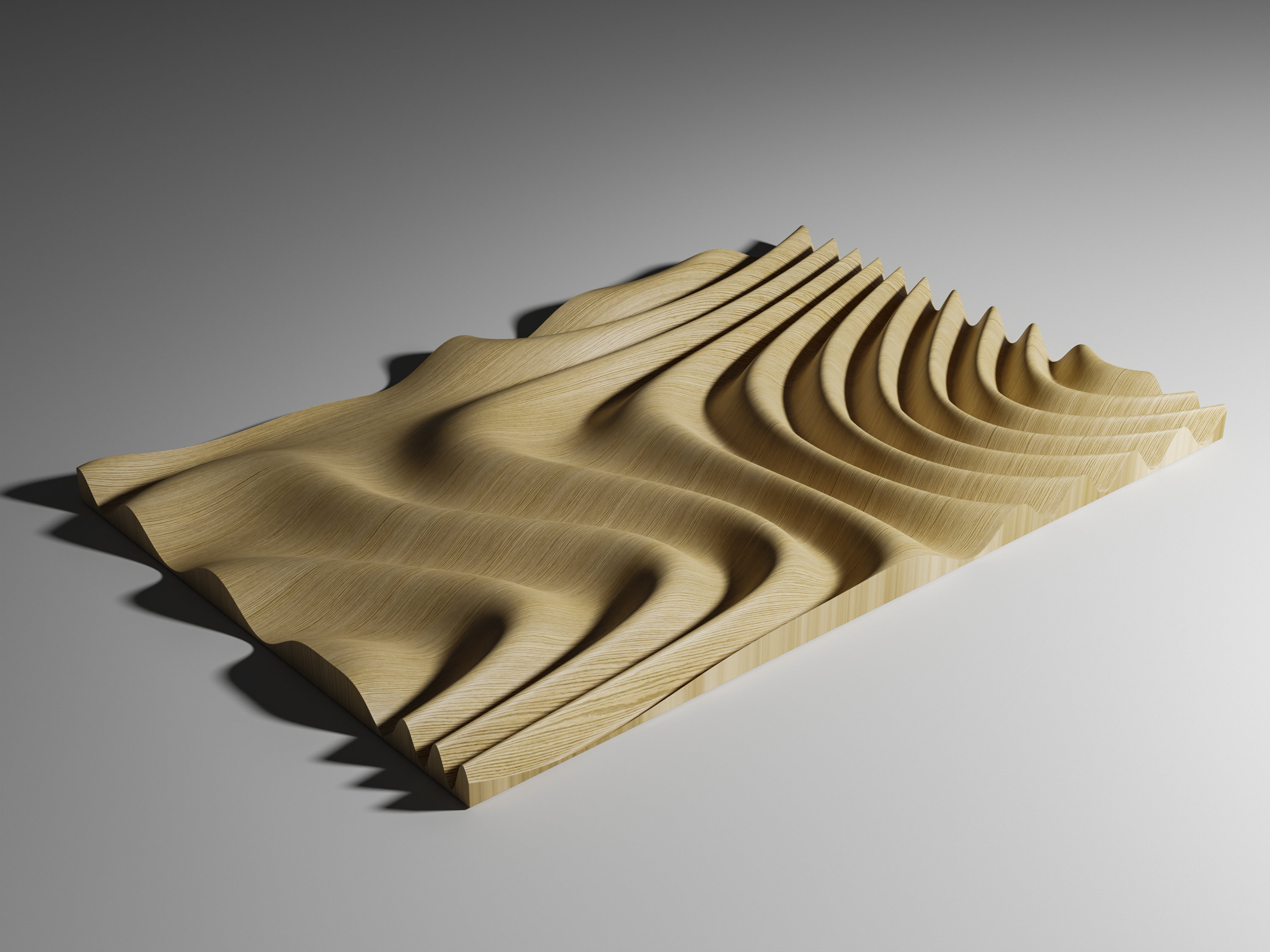 Wave Panel 3D STL Model: CNC Carving, 3D Printing (digital File) • WP4 ...