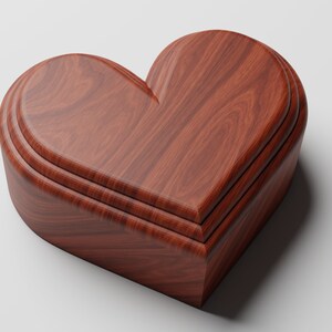 Jewelry Box Valentine Heart | CNC Files for Router, and 3D Printer ...