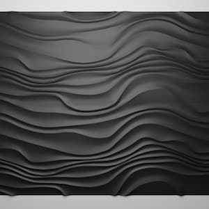 3D Wave Wall Panel STL • for CNC Routers & 3D Printing • Seamless ...
