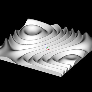 Wavy 3D Panel STL Model: CNC Router Carving Files (digital Download ...