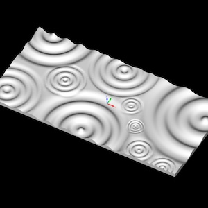 Stl Files for Cnc Router 3d Wood Carving Water Ripple Pattern | 3d ...