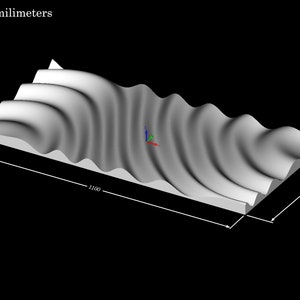 CNC STL File for Water Ripple 3d Wall Panel Wood Carving | 3d Relief ...