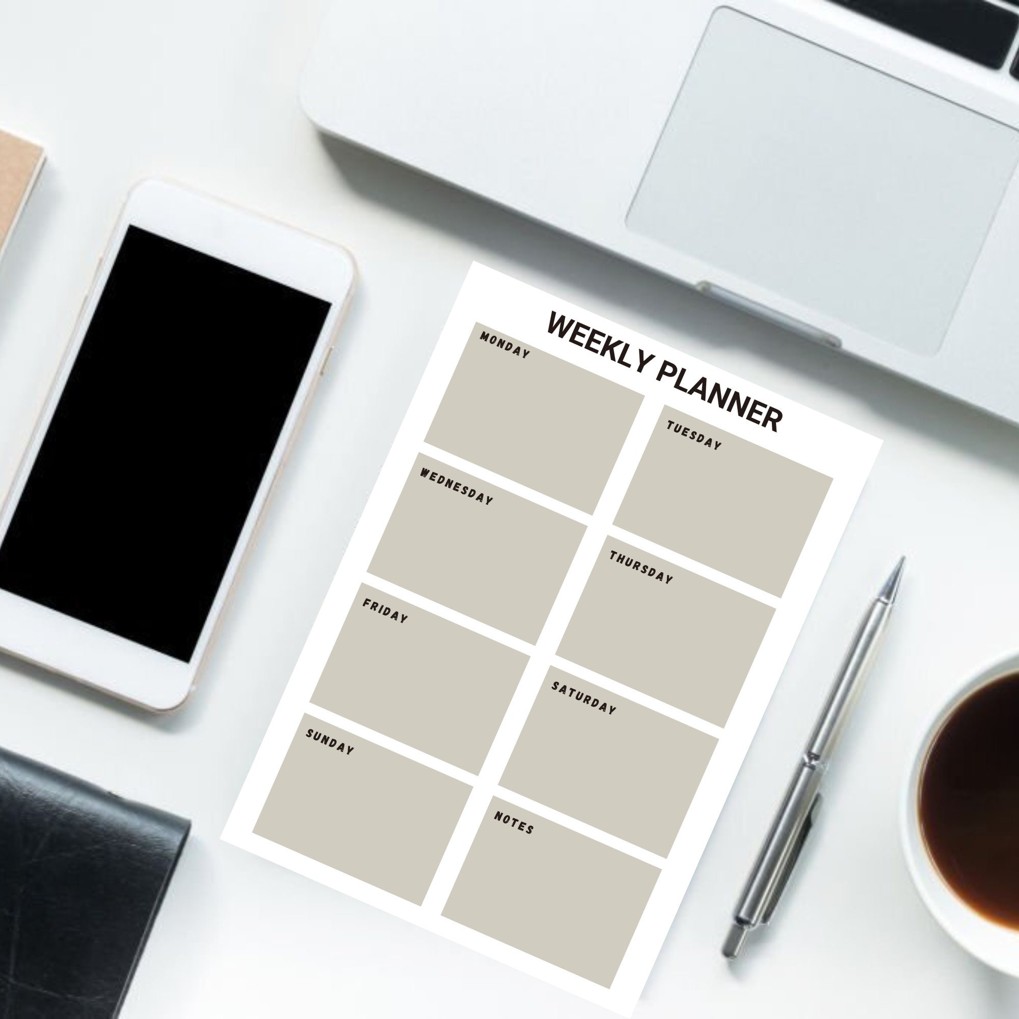 Weekly Planner Printable, Planner Template, Weekly Planner | Weekly ...