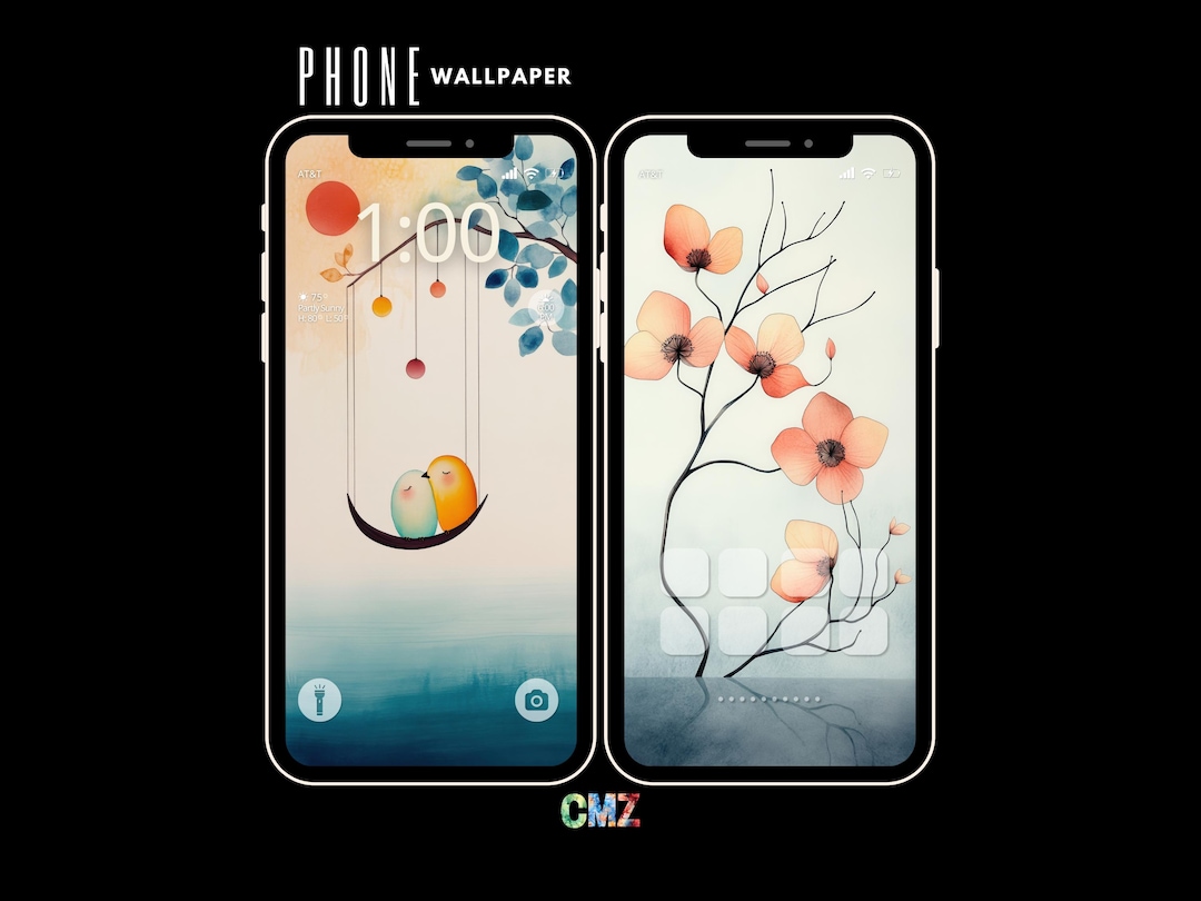 Phone Wallpaper Set | Aesthetic Home Screen & Lock Screen Backgrounds ...