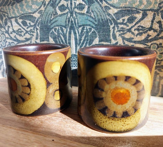 Denby Pottery Egg Cups 'arabesque' Design. Very | Etsy