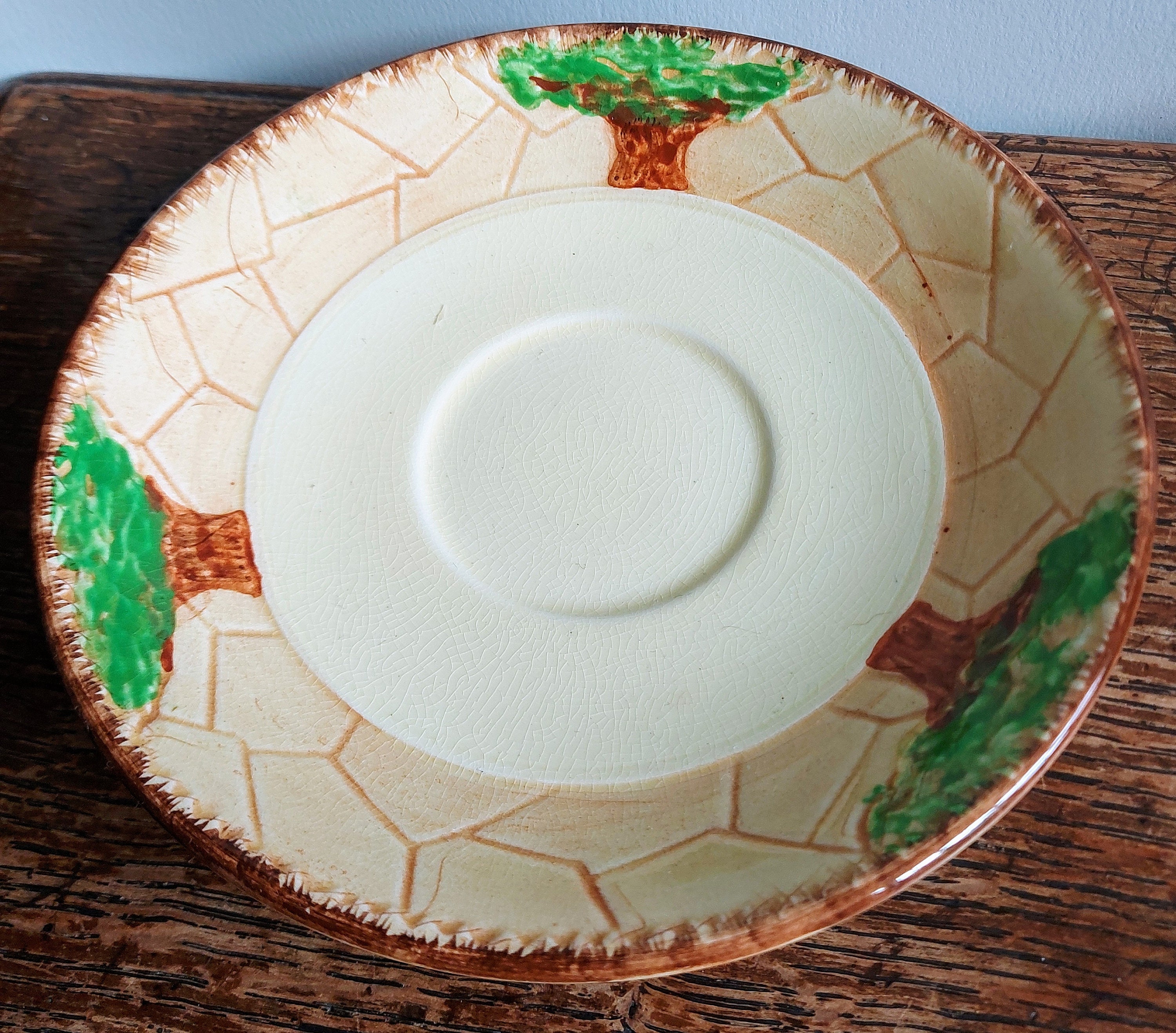 Vintage Cottage Ware, Burlington Pottery, Cup and Saucer. Handpsinted ...