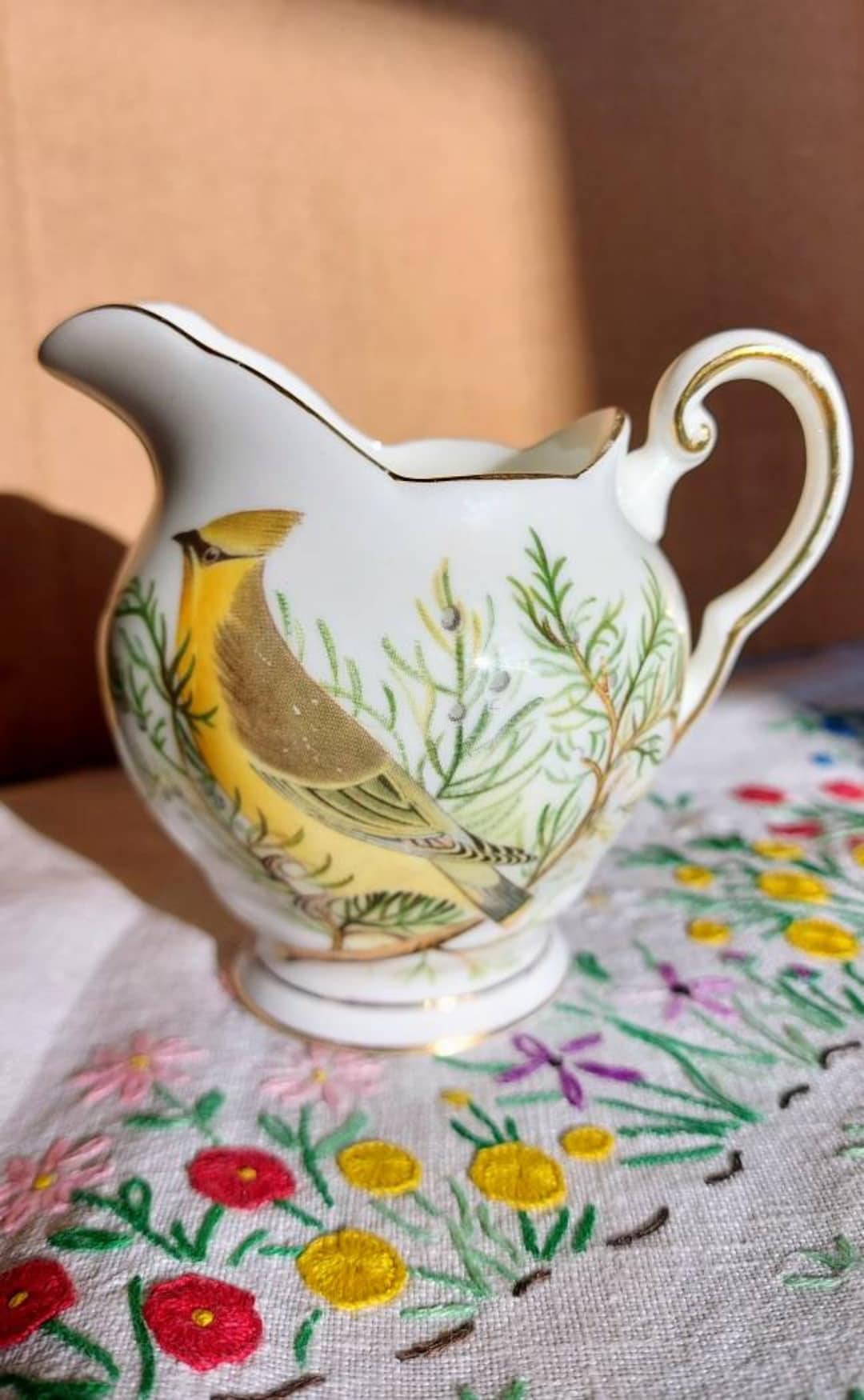 Royal Chelsea fine bone china, small milk jug. Made in England, Cedar ...