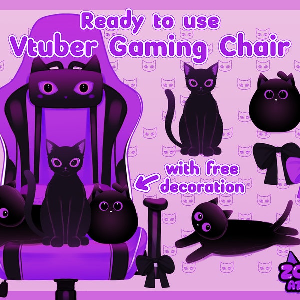 Vtuber Cat Gaming Chair - Etsy Australia
