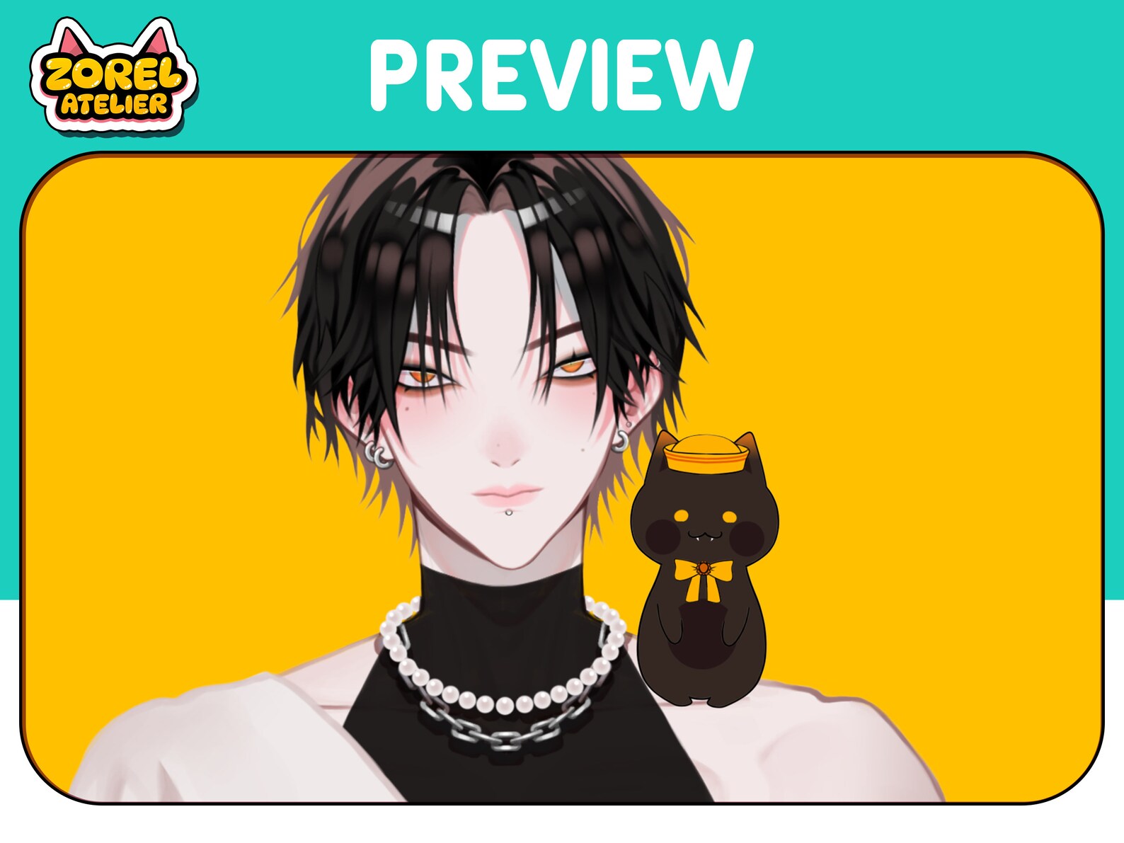 Customizable Vtuber Avatar Live2d | Cat Dog Bunny Bear Mouse Fox Devil ...