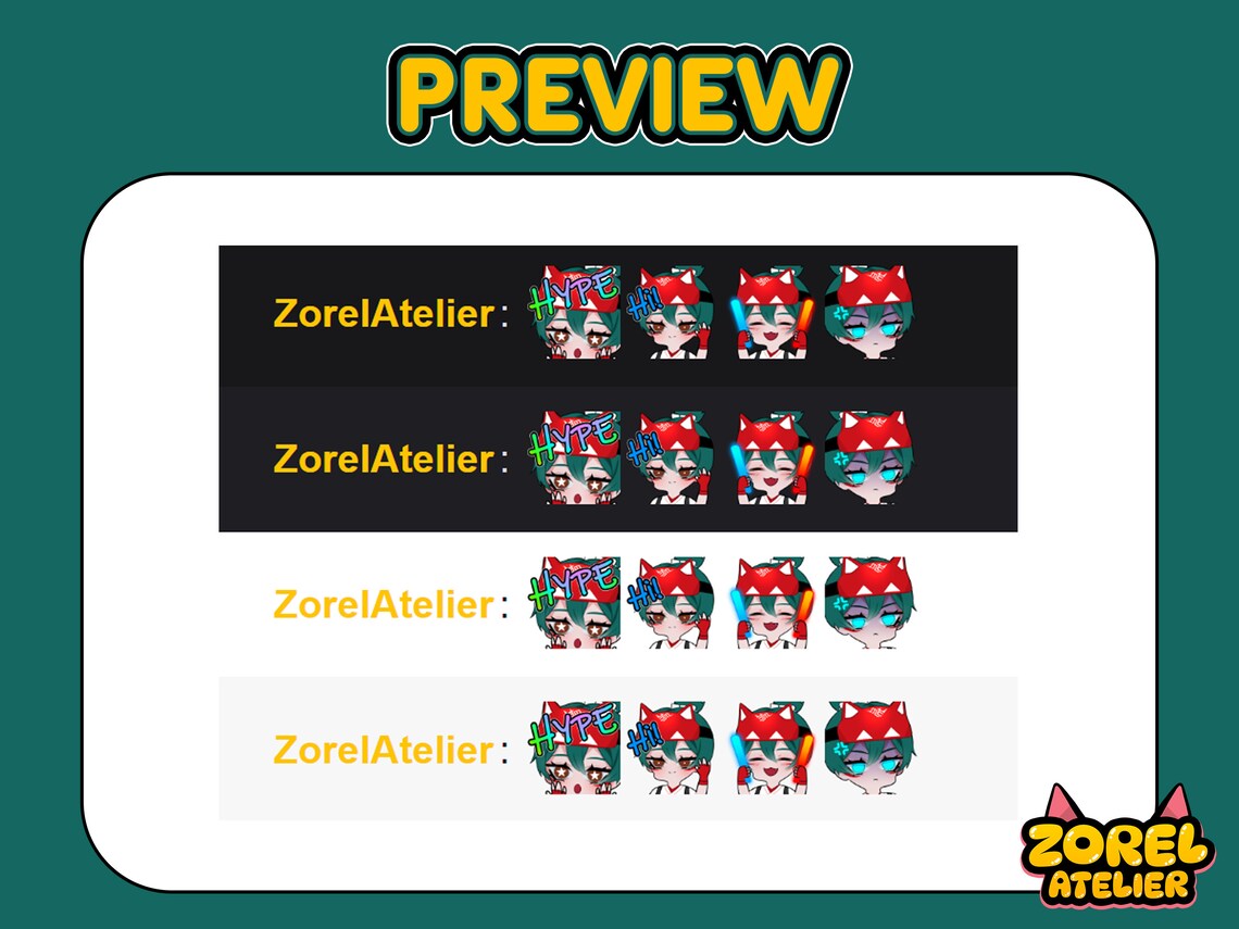 Kiriko Overwatch 4 Emote Set | Twitch Emotes Pack | Discord Emoji for ...