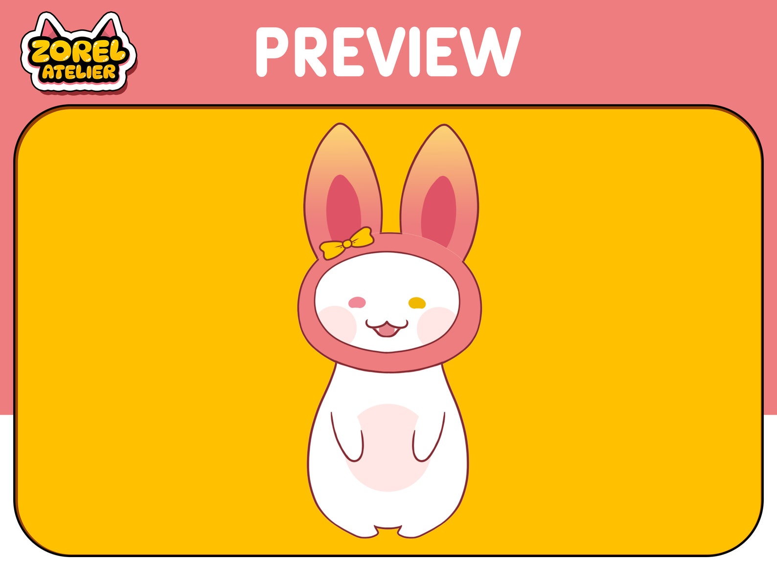 Customizable Vtuber Avatar Live2d Cat Dog Bunny Bear Mouse - Etsy