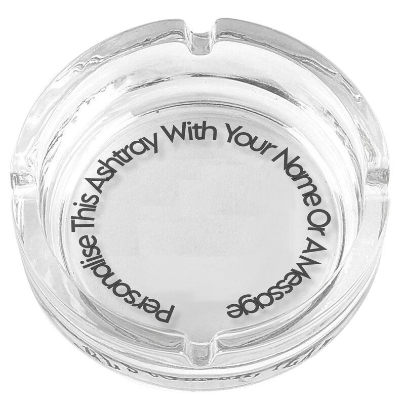 Custom Football Team Glass Ashtray Any Team, Any League Laser Engraved ...