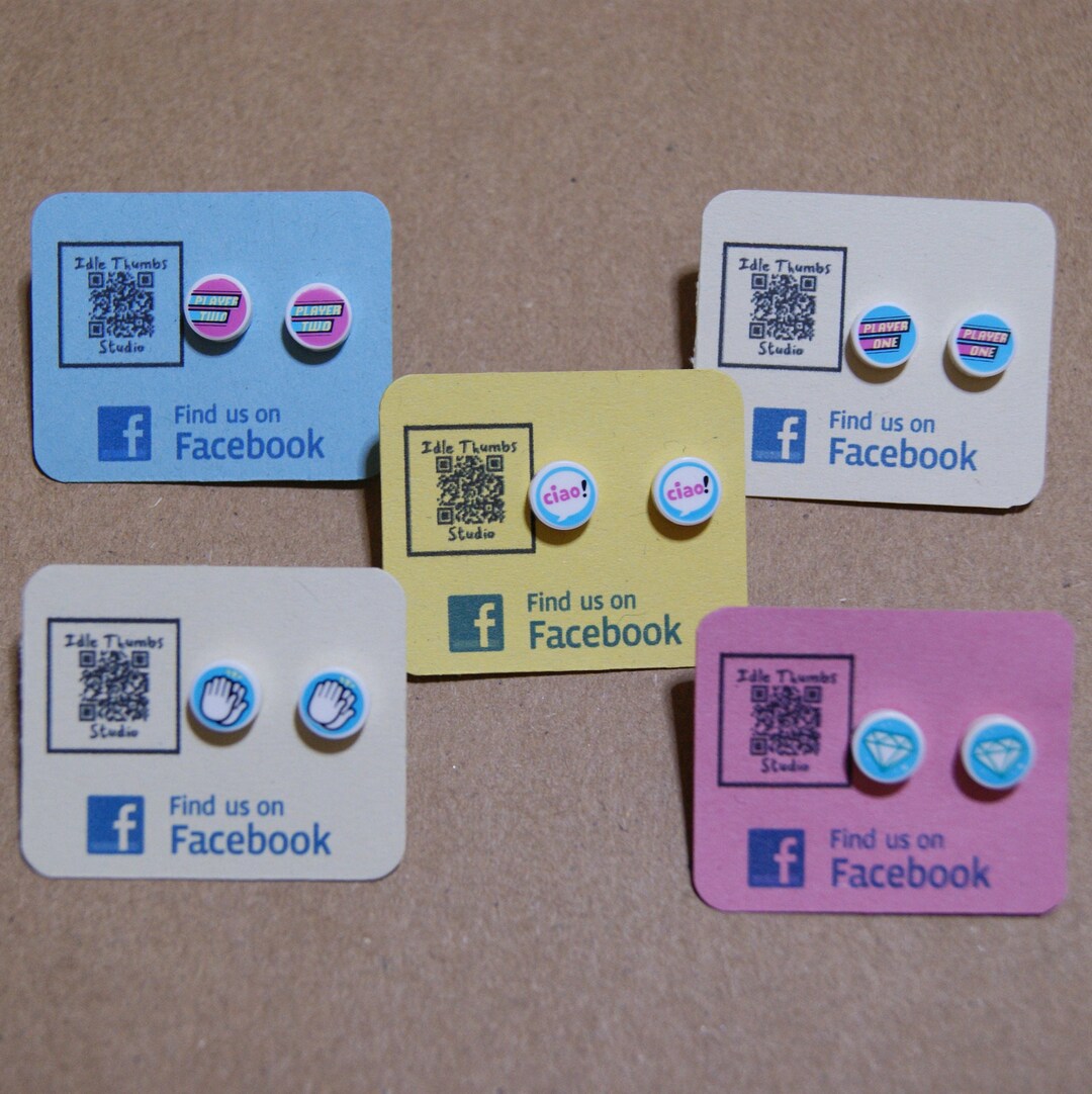 Lego Emoji Silver Plate Stud Earrings Feat. Print Tiles Diamond/rainbow ...