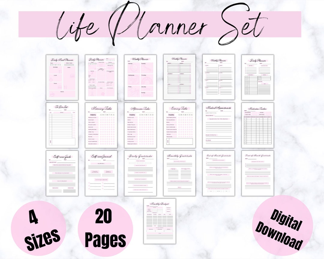 Ultimate Life Planner, Daily, Weekly, Monthly Schedule. Gratification ...