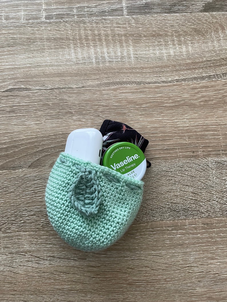 Green Apple Bag/ Handmade Crochet Drawstring Bag / Crochet - Etsy