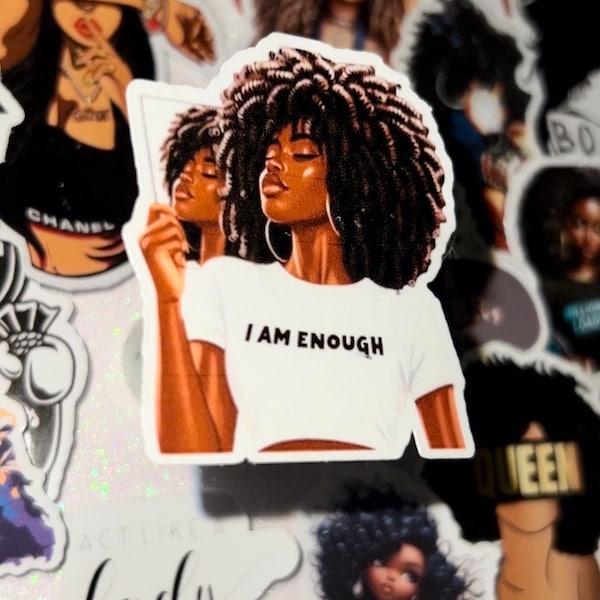 Aesthetic Black Stickers - Etsy