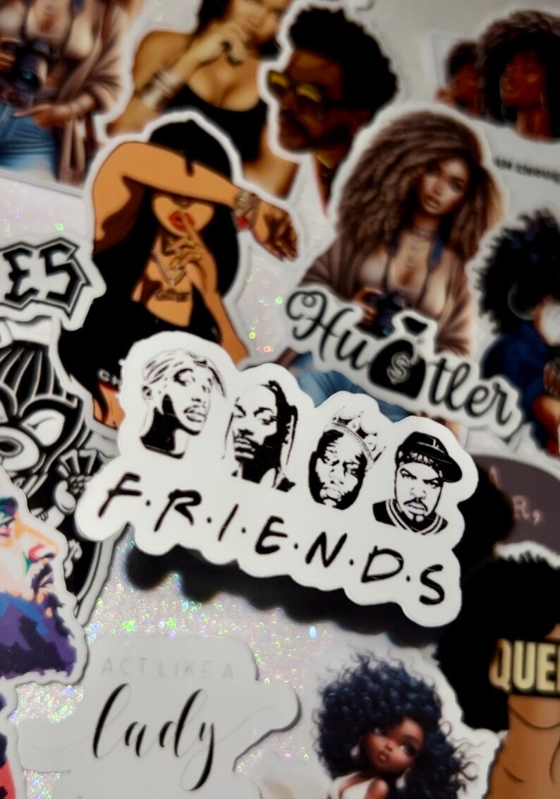 4 PC Artist Stickers, Rnb, Rap, Neo-soul, Singers, Laptop Stickers ...