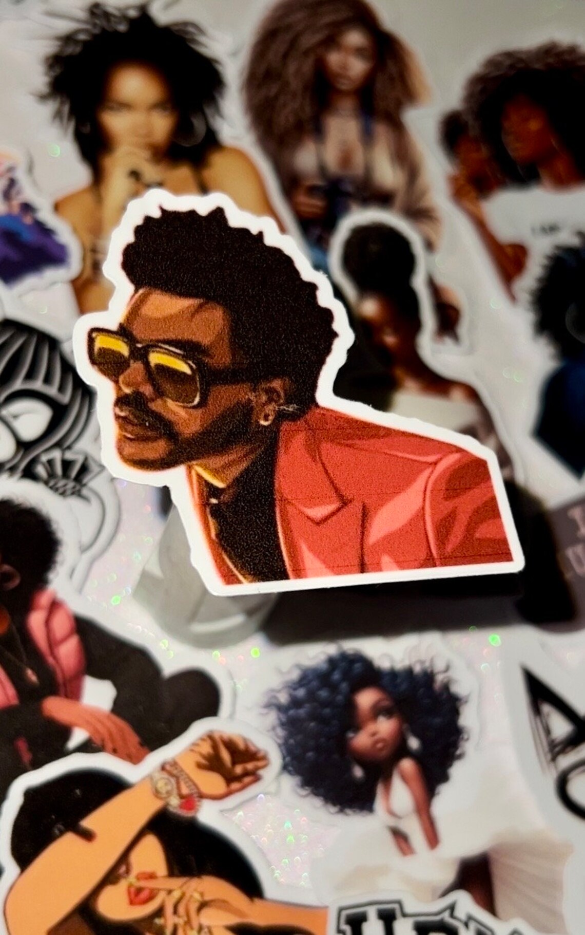 4 PC Artist Stickers, Rnb, Rap, Neo-soul, Singers, Laptop Stickers ...