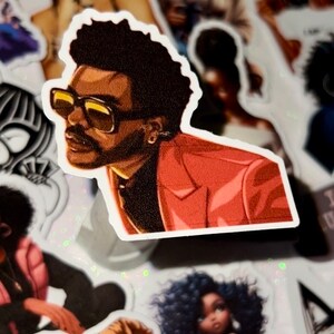 4 PC Artist Stickers, Rnb, Rap, Neo-soul, Singers, Laptop Stickers ...