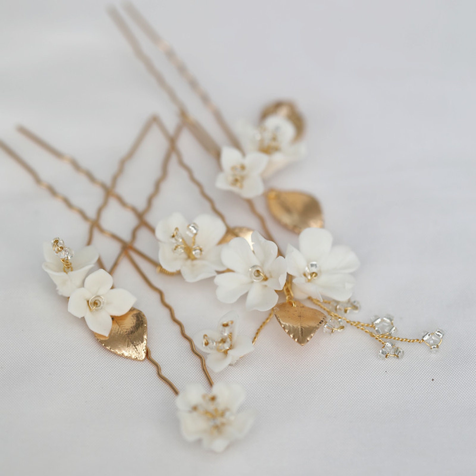 Wedding Hair Pins Set of 5 Bridal Hair Pins Flower Hair Pins - Etsy