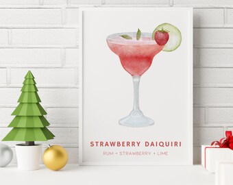 Daiquiri Wall Poster - Etsy